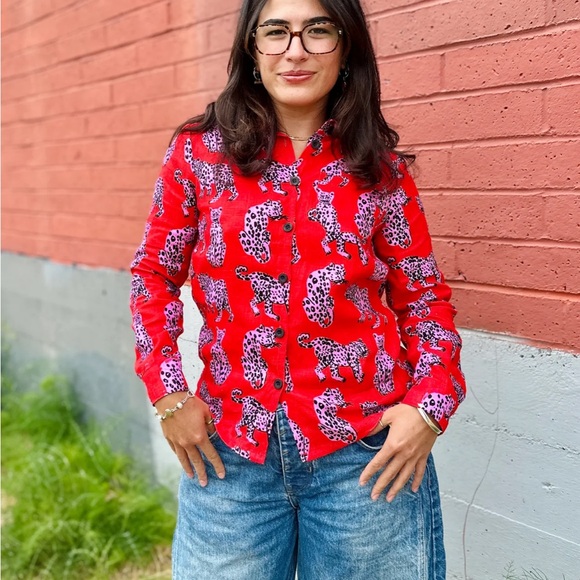 Nooworks | Tops | Nooworks Sondler Cat Print Button Down Shirt | Poshmark